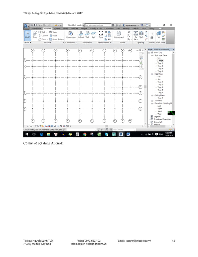 Nguyen manh tuan hdth revit architecture | PDF