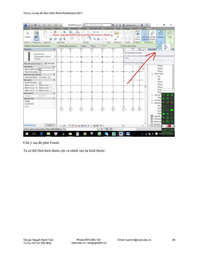 Nguyen manh tuan hdth revit architecture | PDF