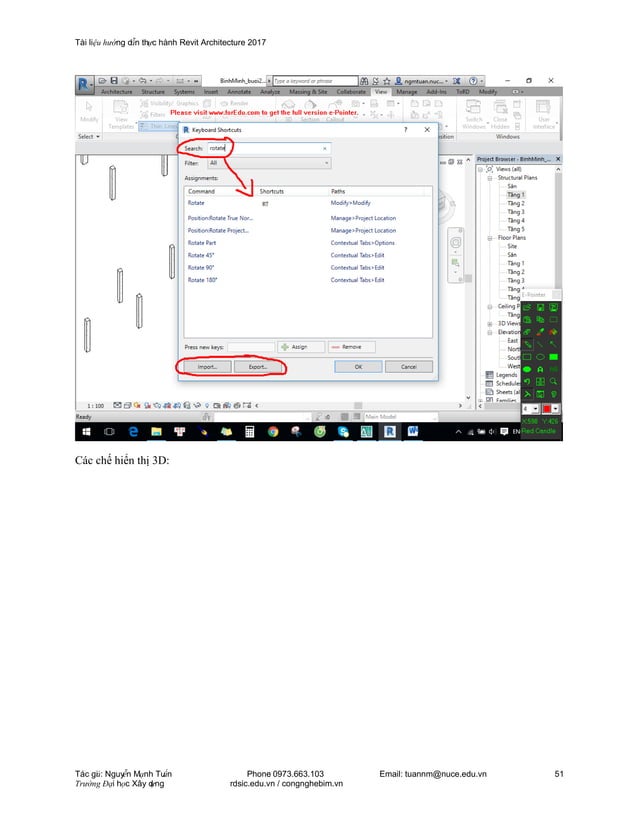 Nguyen manh tuan hdth revit architecture | PDF