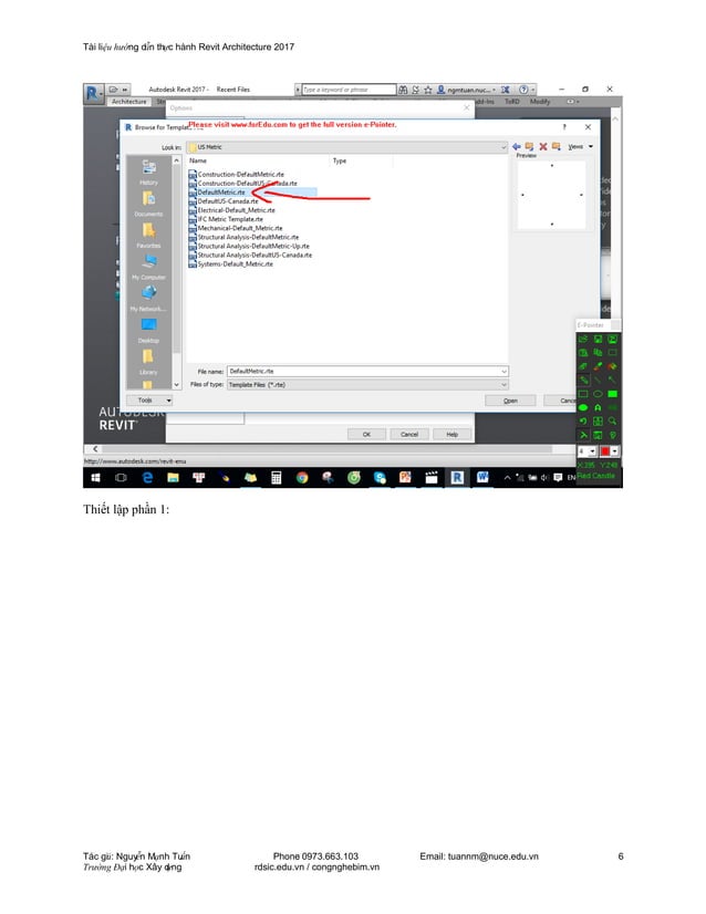Nguyen manh tuan hdth revit architecture | PDF