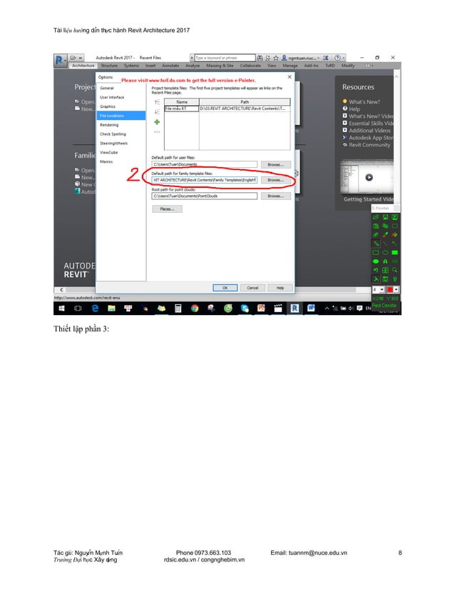 Nguyen manh tuan hdth revit architecture | PDF