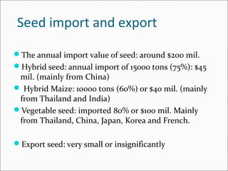The seed sector in Vietnam- Nguyen Mau Dung | PPT