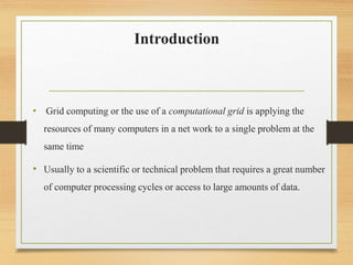 Grid Computing | PPTX