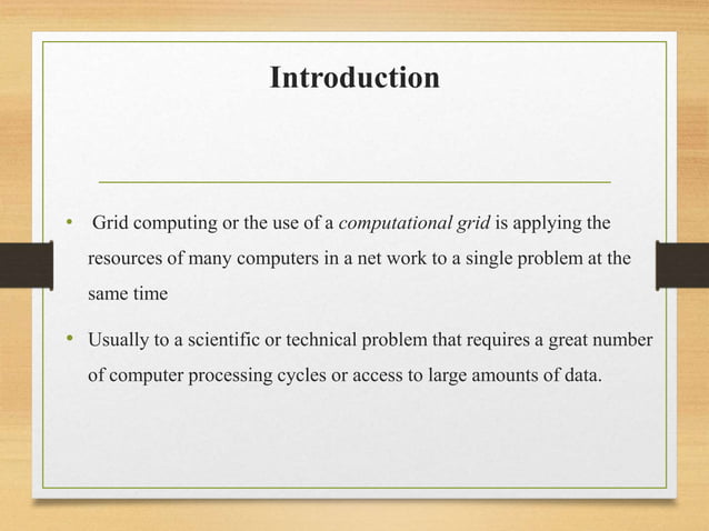 Grid Computing Ppt