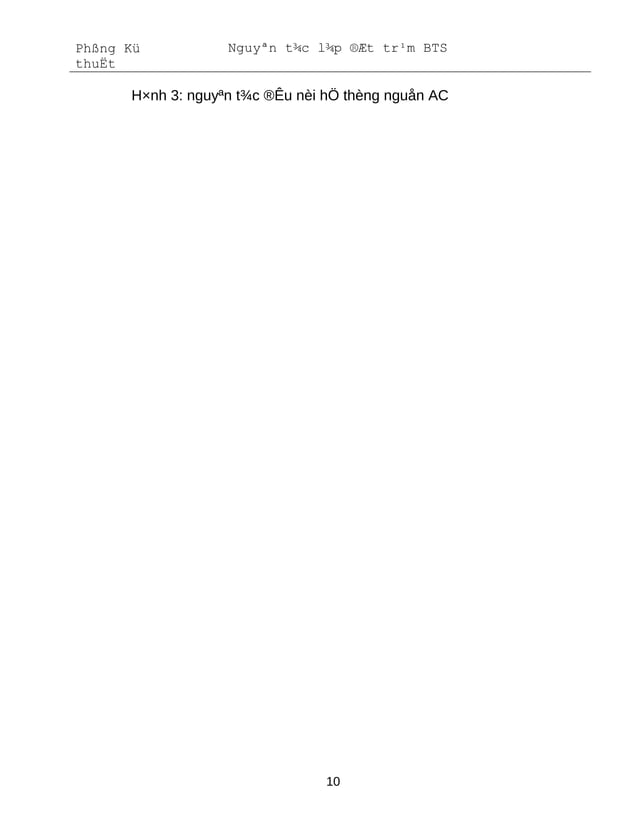 Nguyen tac lap dat tram bts | PDF