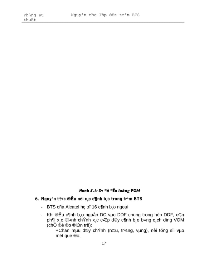 Nguyen tac lap dat tram bts | PDF