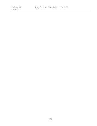 Nguyen tac lap dat tram bts | PDF