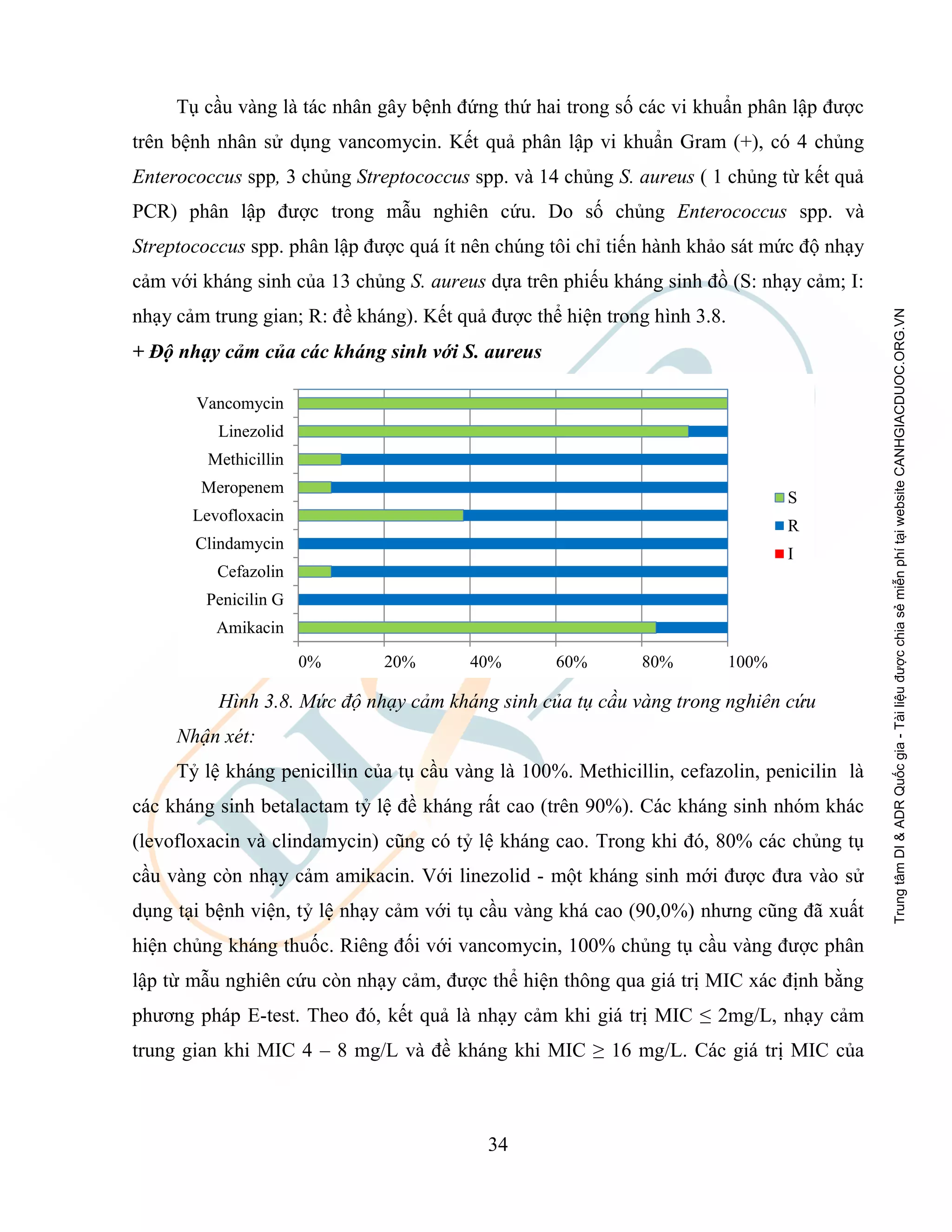 Luận văn: Thực trạng sử dụng vancomycin ở bệnh viện Thanh Nhàn | PDF