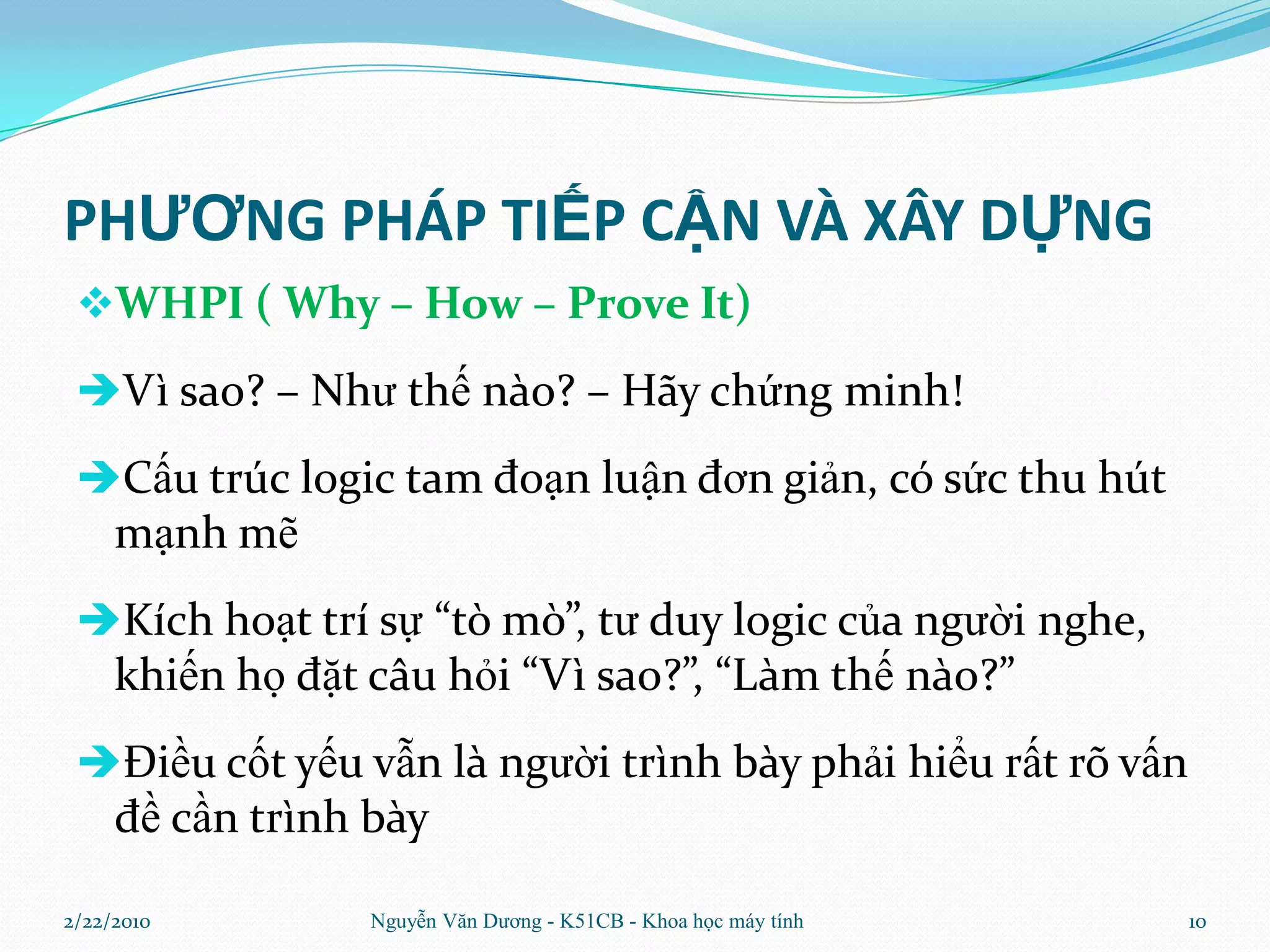 Nguyen Van Duong Ki Nang Thuyet Trinh | PPTX