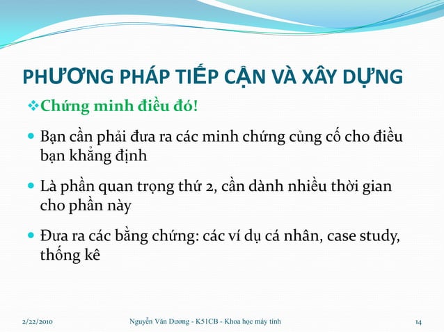 Nguyen Van Duong Ki Nang Thuyet Trinh | PPTX