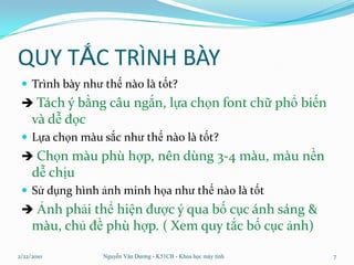 Nguyen Van Duong Ki Nang Thuyet Trinh | PPTX