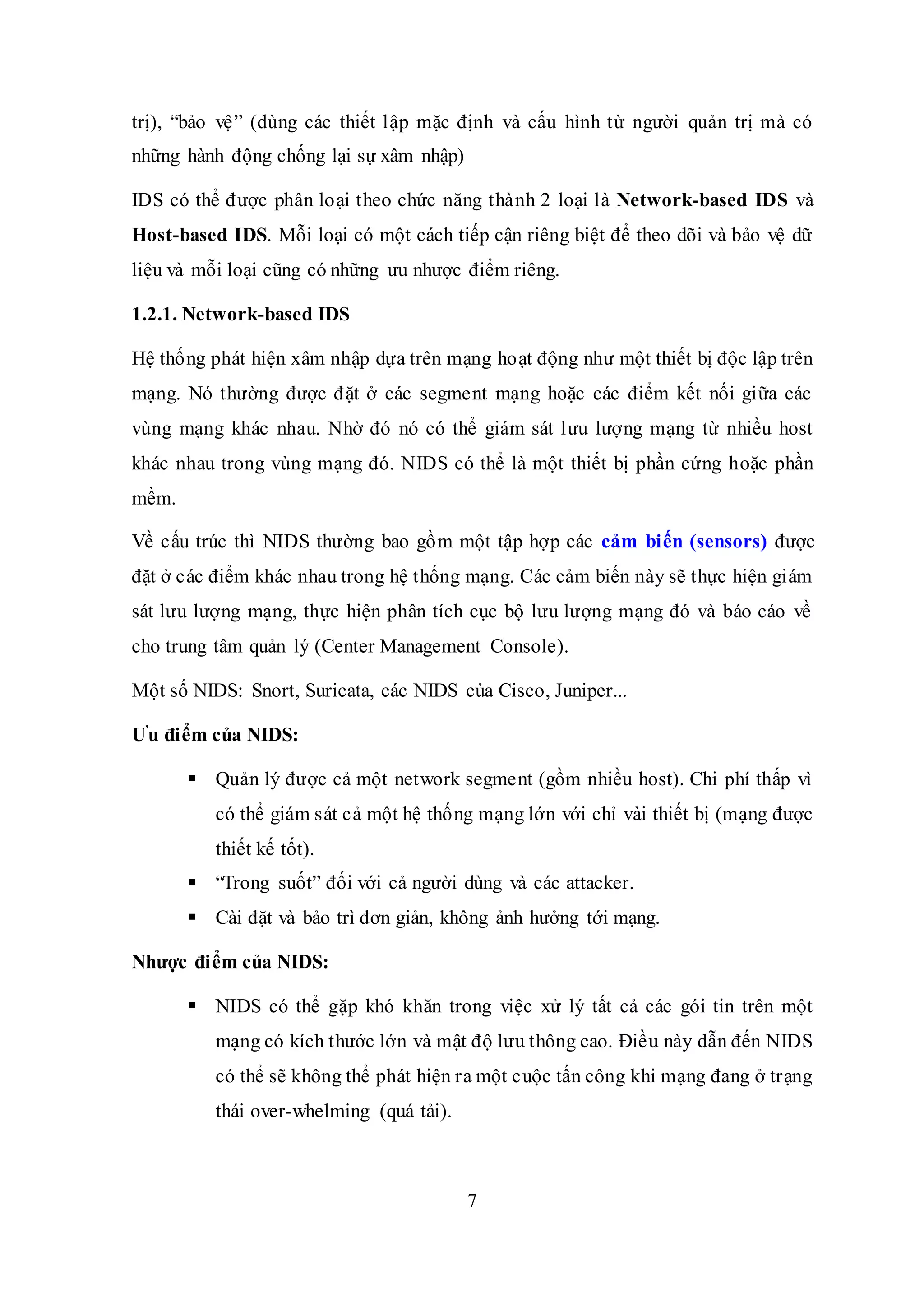 [Khóa luận tốt nghiệp] - Tìm hiểu và triển khai Snort/SnortSam | PDF