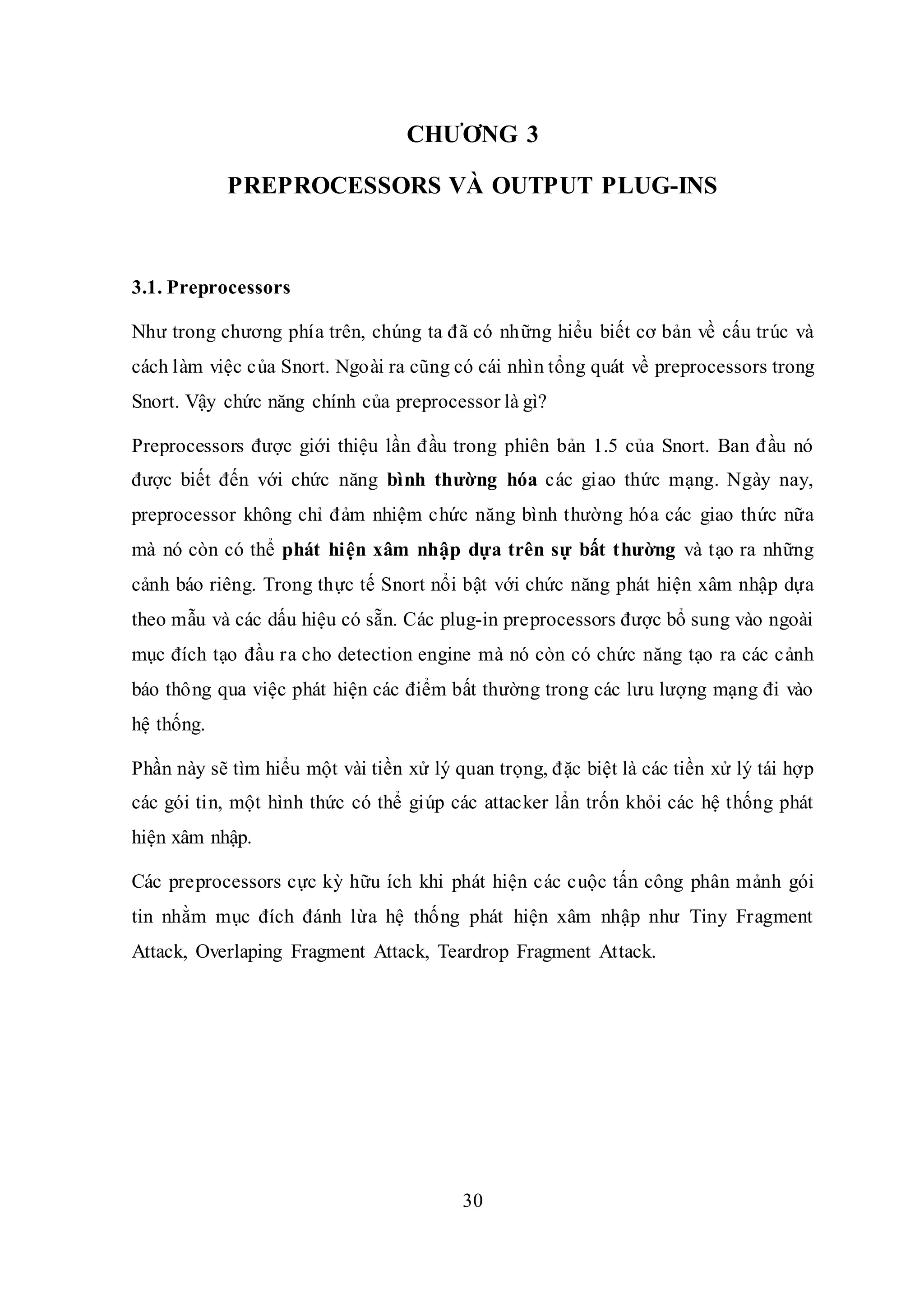 [Khóa luận tốt nghiệp] - Tìm hiểu và triển khai Snort/SnortSam | PDF