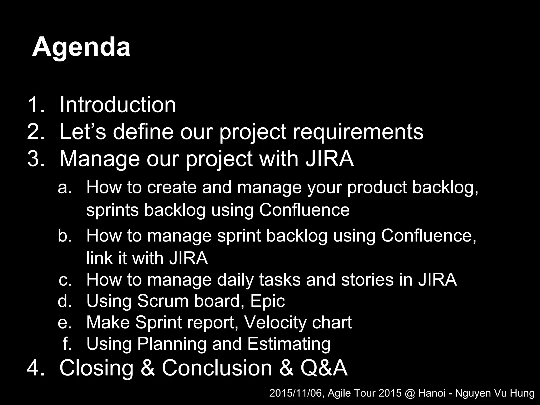 Nguyen Vu Hung - Software Project Management with Jira Agile | PDF