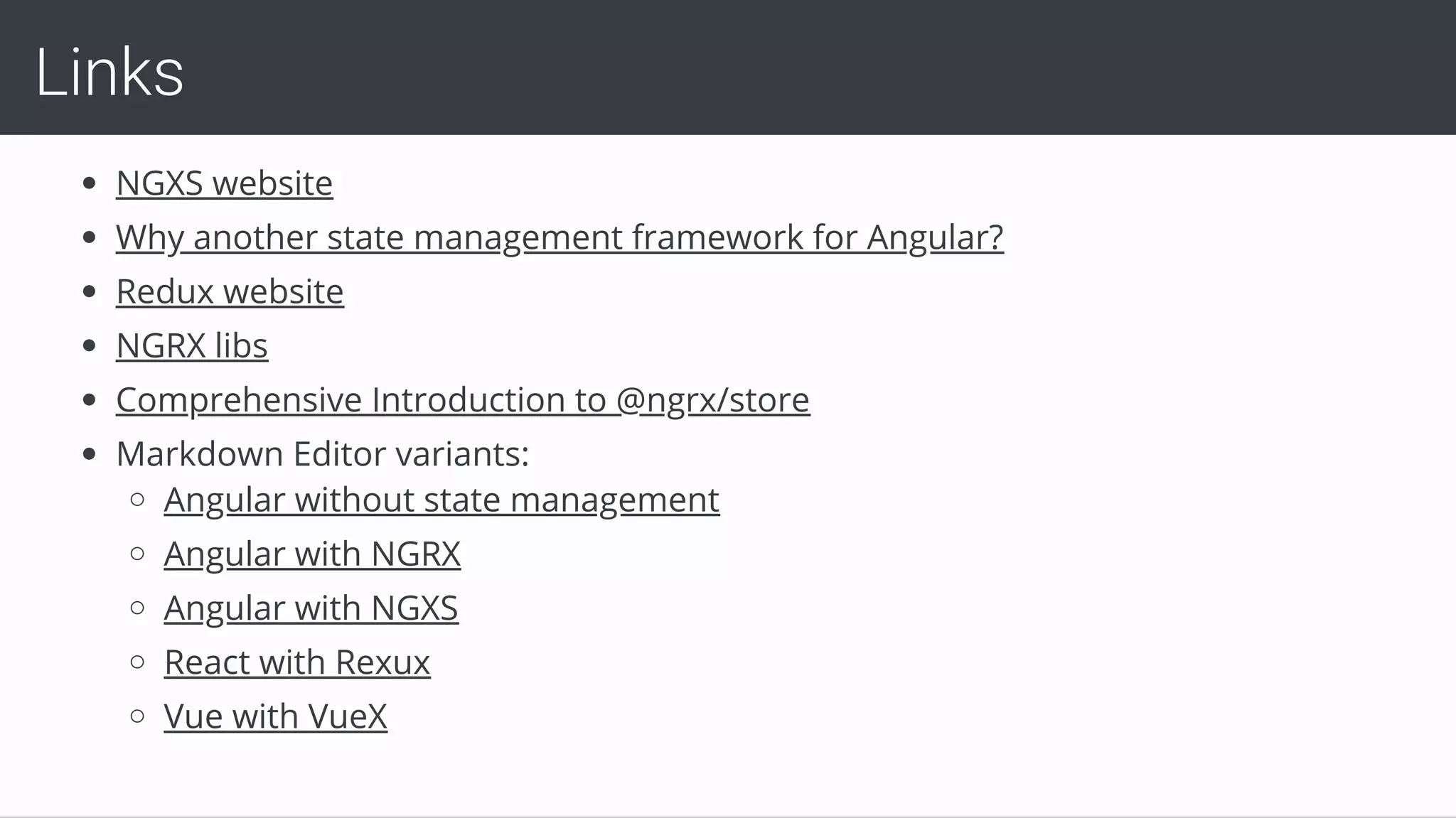 Reduce your Angular state options with NGXS | PPT