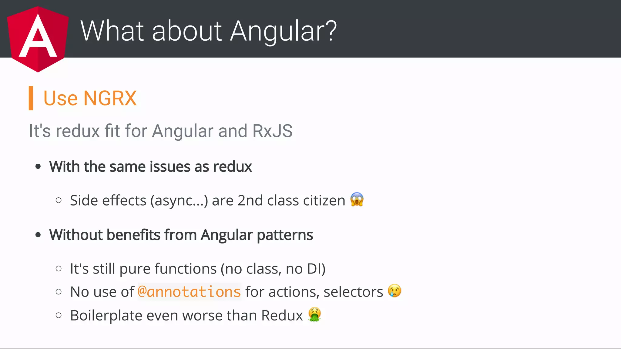 Reduce your Angular state options with NGXS | PPT