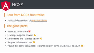 Reduce your Angular state options with NGXS | PPT