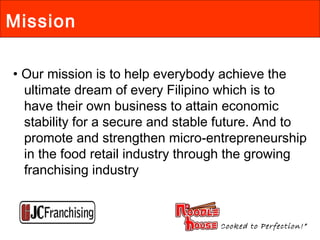 Noodle House - JC FoodCart Franchise | PPT