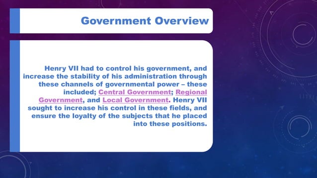 Henry vii's government - ways of control | PPTX