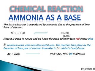 Ammonia NH3 | PPT