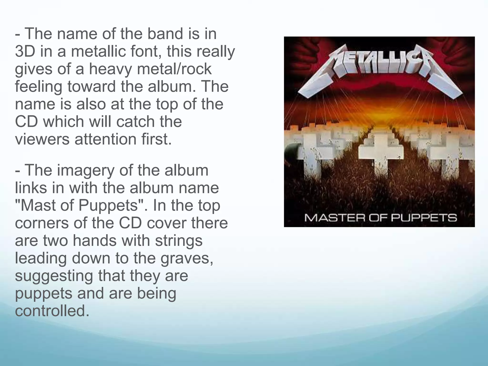 Media a2 album cover analysis 3 | PPTX