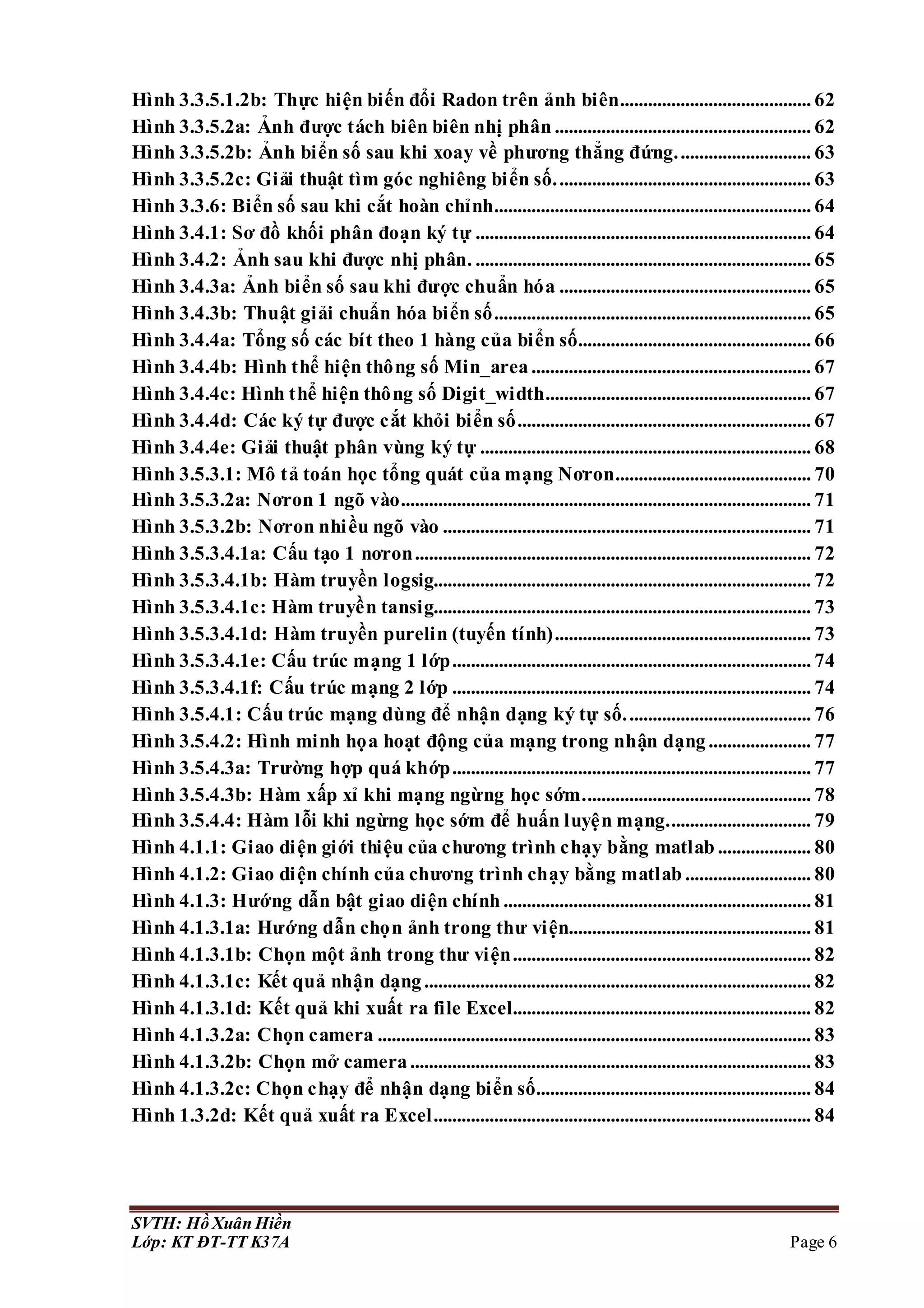Đề tài: Nhận dạng, phân loại, xử lý ảnh biển số xe bằng phần mềm | DOCX