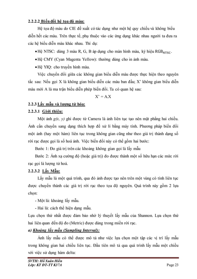 Đề tài: Nhận dạng, phân loại, xử lý ảnh biển số xe bằng phần mềm | DOCX