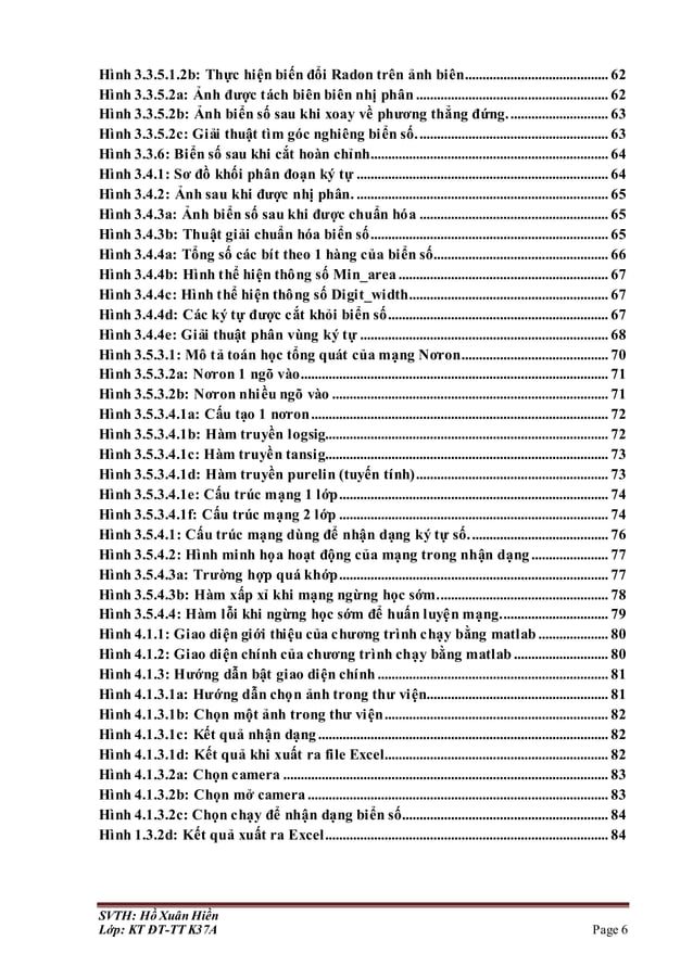 Đề tài: Nhận dạng, phân loại, xử lý ảnh biển số xe bằng phần mềm | DOCX