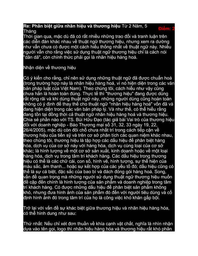 Nhan hieu thuong hieu | PDF