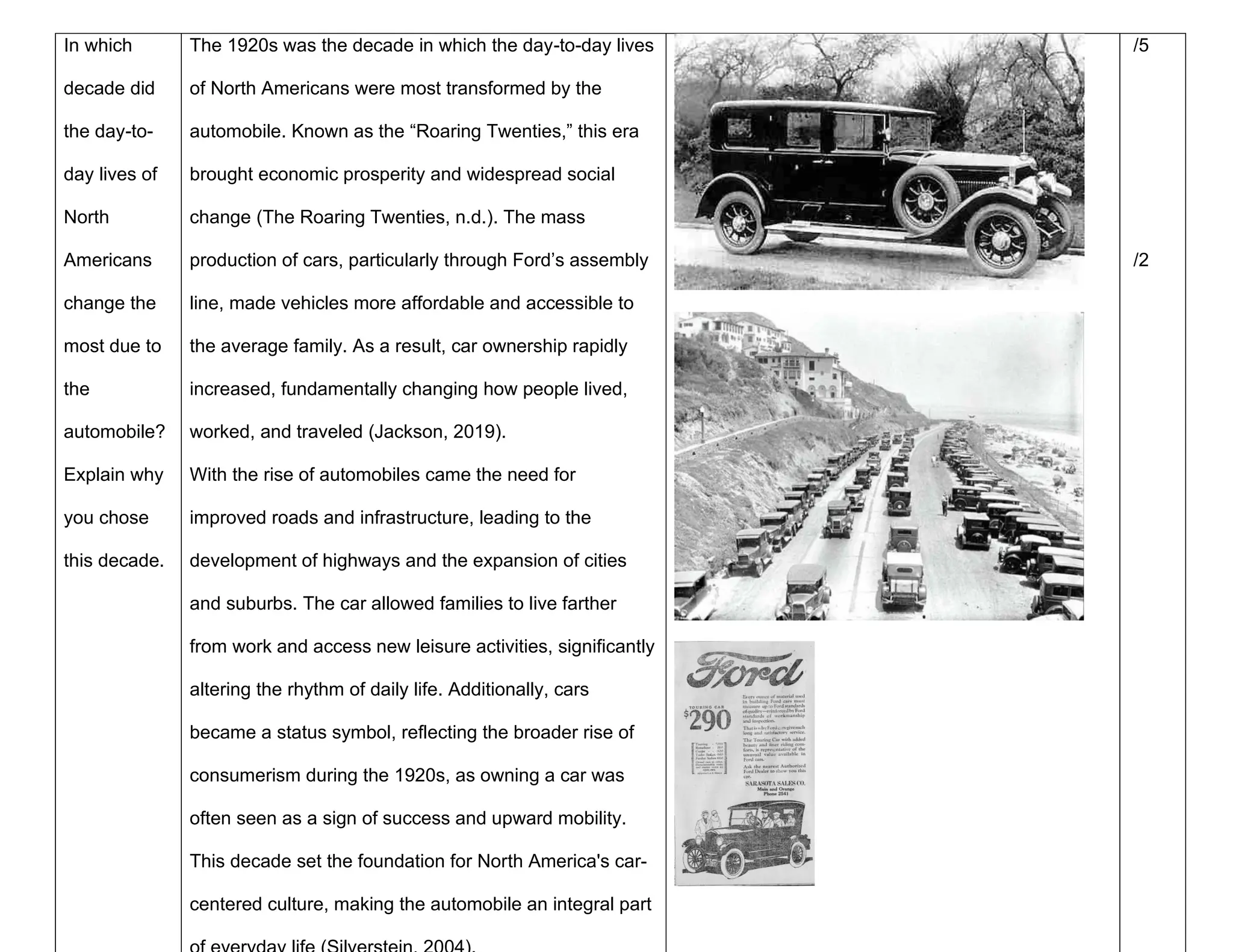 Impact of Car in North America's Culture_1 | PDF