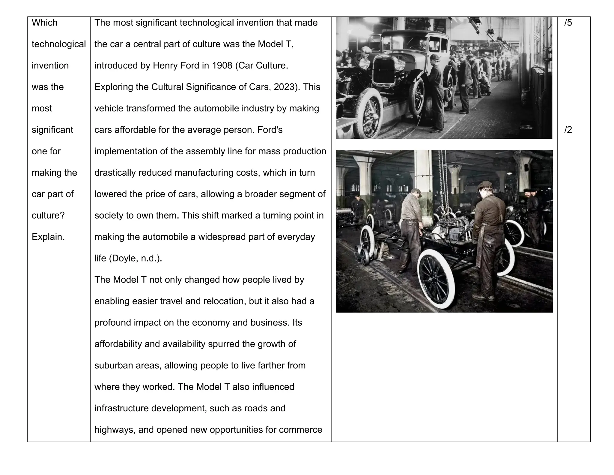 Impact of Car in North America's Culture_1 | PDF