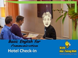 Hotel Check-in - Basic English for Communication | PPTX