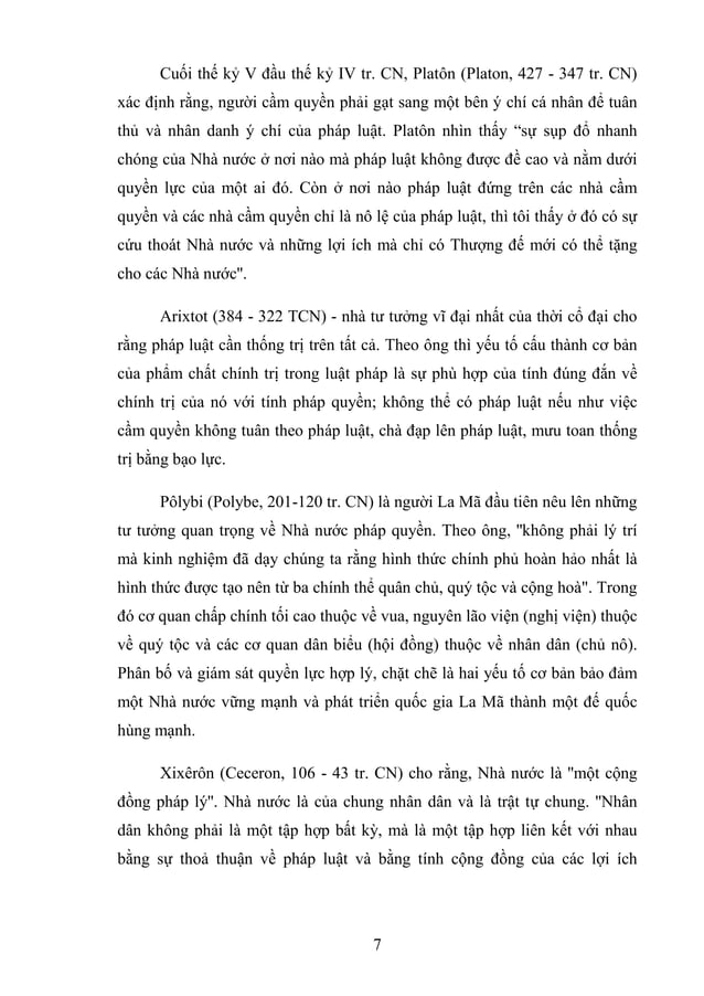 Luận văn: Một số vấn đề lý luận cơ bản về nhà nước pháp quyền | PDF