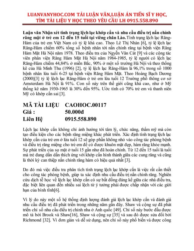 Nhan xet tinh trang lech lac khop can va nhu cau dieu tri nan chinh ...