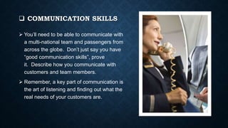 Qualities that should be Included in a Cabin Crew Application | PPTX ...