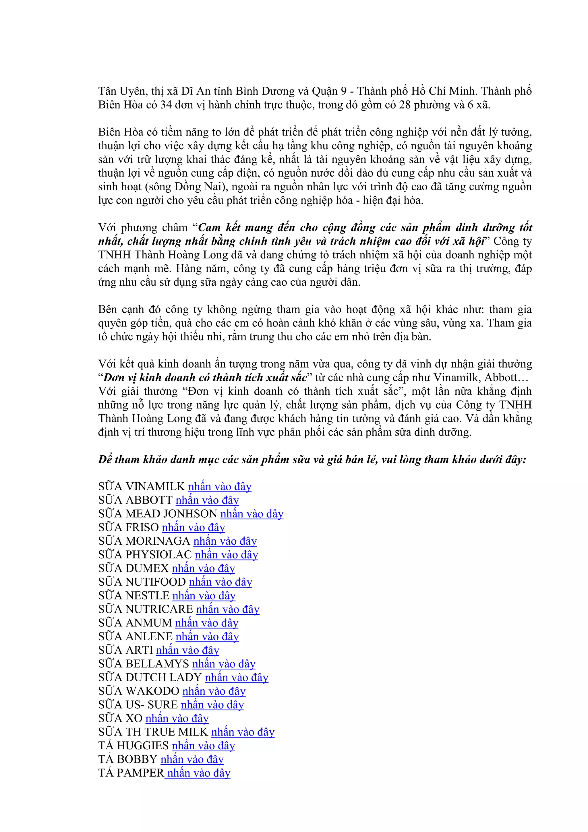 Nha phan phoi sua bim thanh pho bien hoa, dong nai | PDF