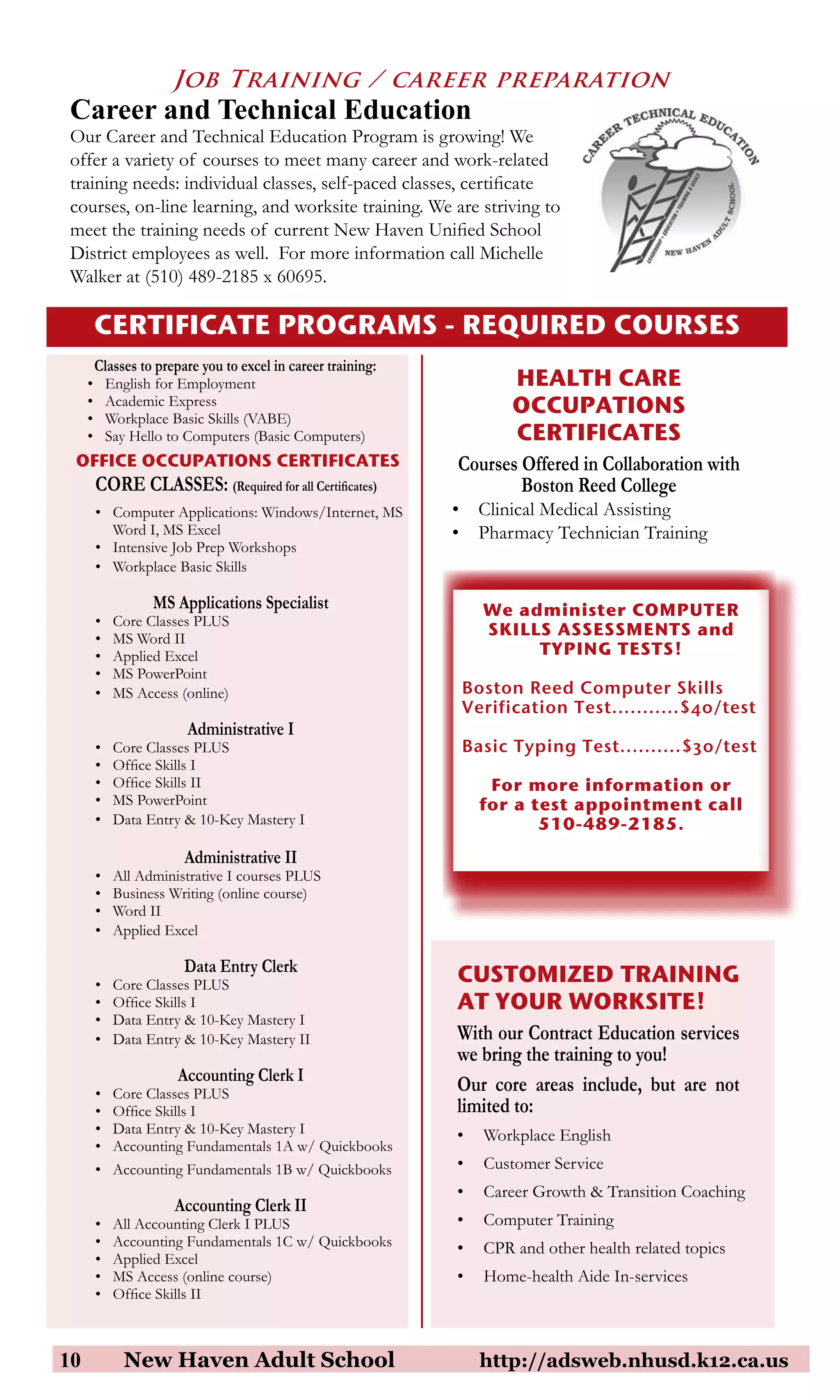 Program Growth - NHAS Career & Technical Education program | PDF