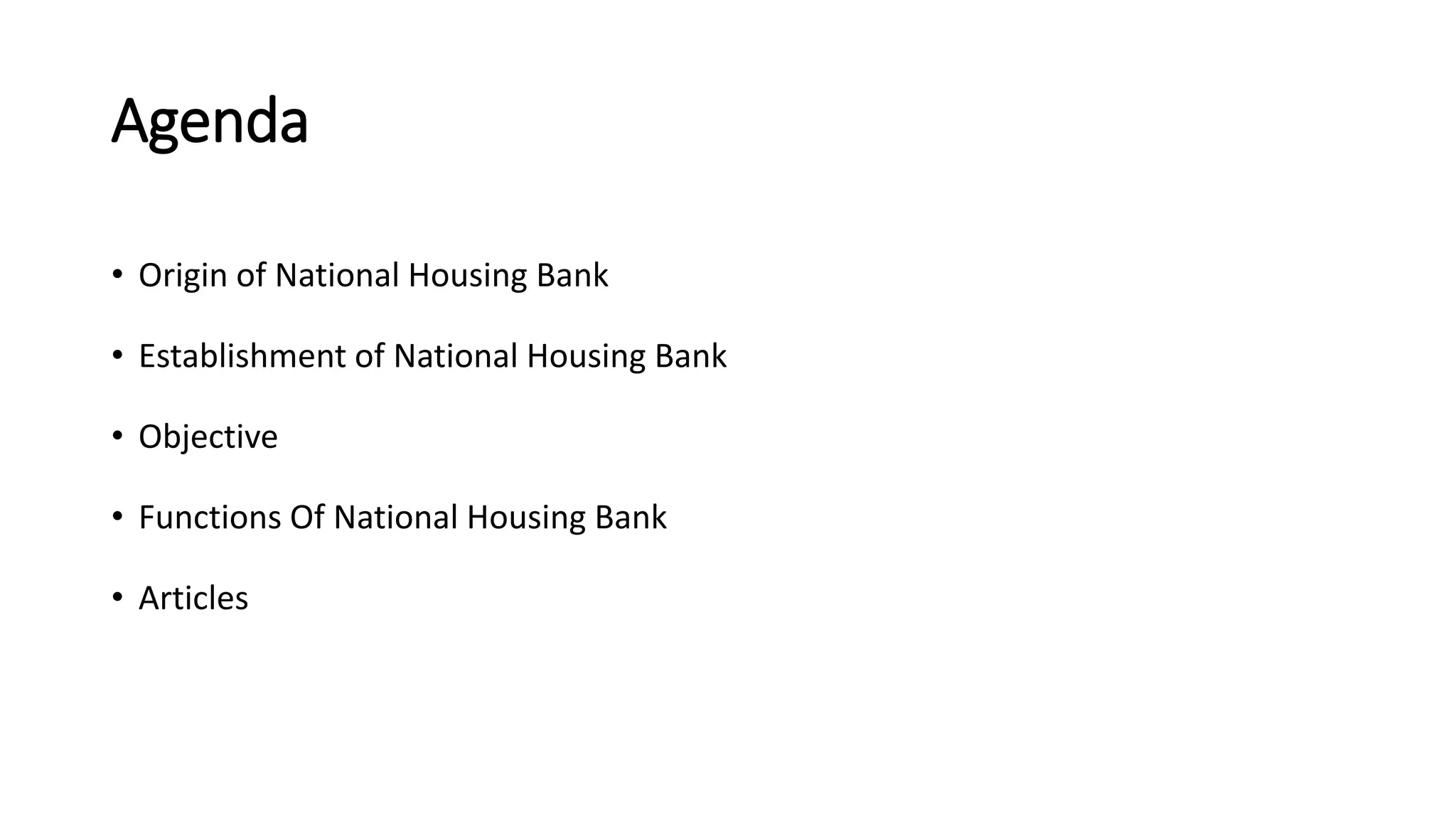 National Housing Bank | PPTX