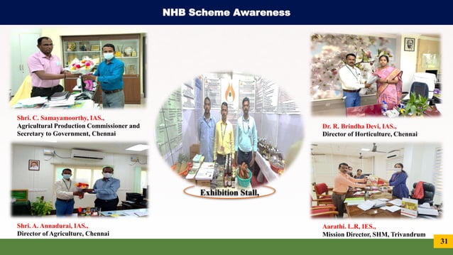 NHB PPT of horticulture schemes and data | PDF