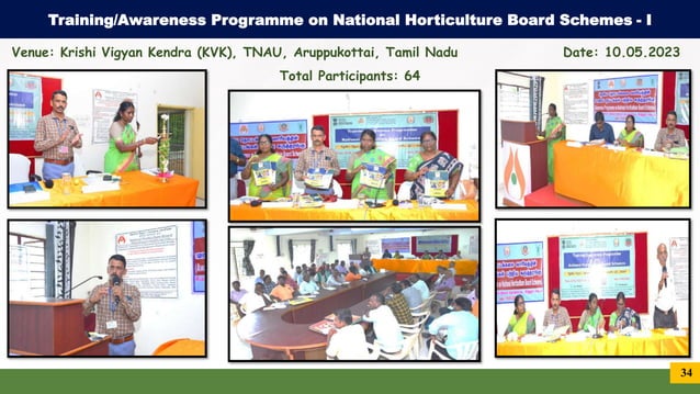 NHB PPT of horticulture schemes and data | PDF