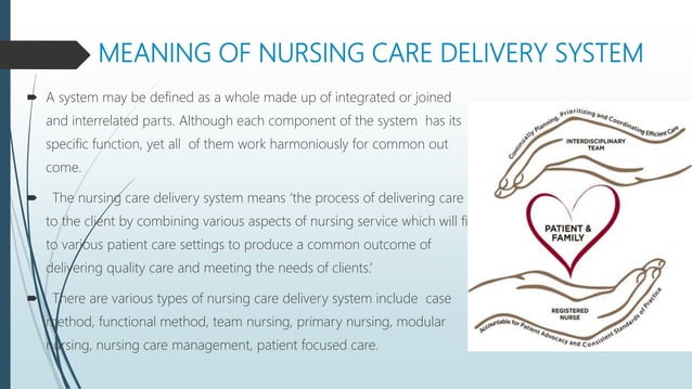 Patterns of nursing care delivery in india | PPTX
