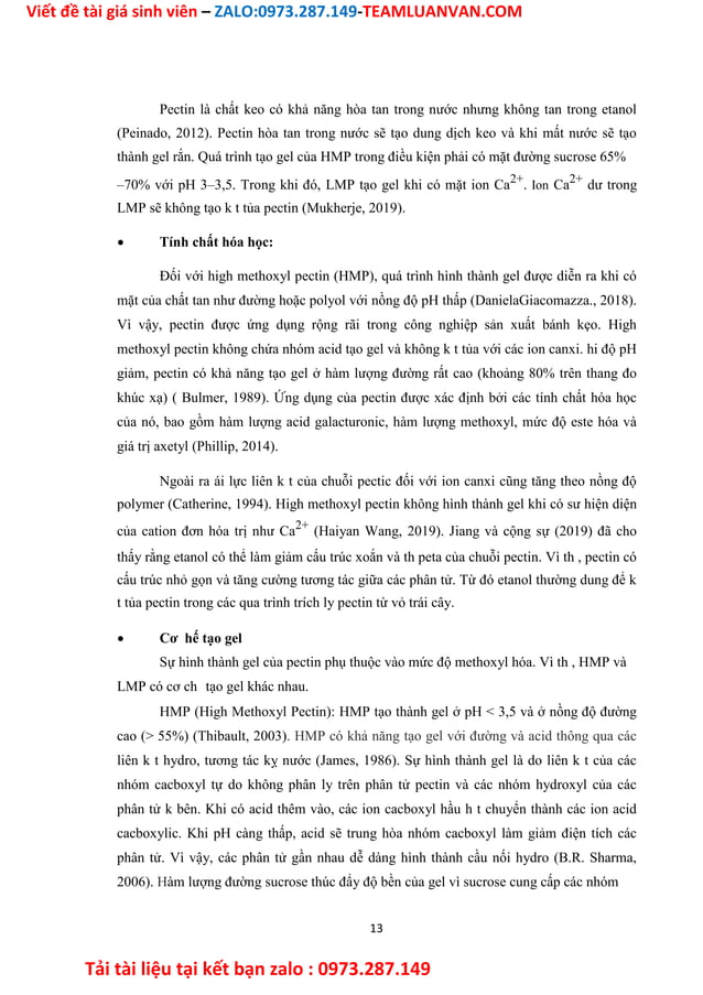(Đồ án hcmute) đánh giá chất lượng pectin trích ly từ vỏ cam trong sản xuất kẹo dẻo.doc