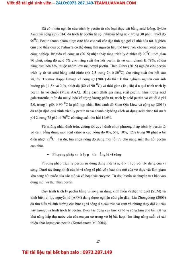 (Đồ án hcmute) đánh giá chất lượng pectin trích ly từ vỏ cam trong sản xuất kẹo dẻo.doc