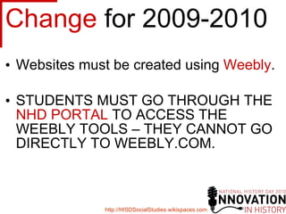 Nhd Website Entry | PPT