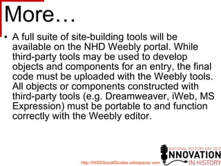 Nhd Website Entry | PPT
