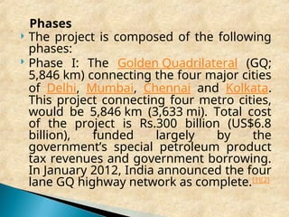 NATIONAL HIGHWAYS DEVELOPMENT PROJECT.ppt
