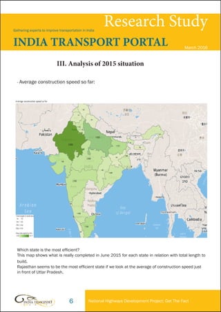 Nhdp get the fact - itp India - Highways | PDF