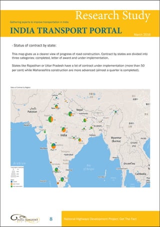Nhdp get the fact - itp India - Highways | PDF