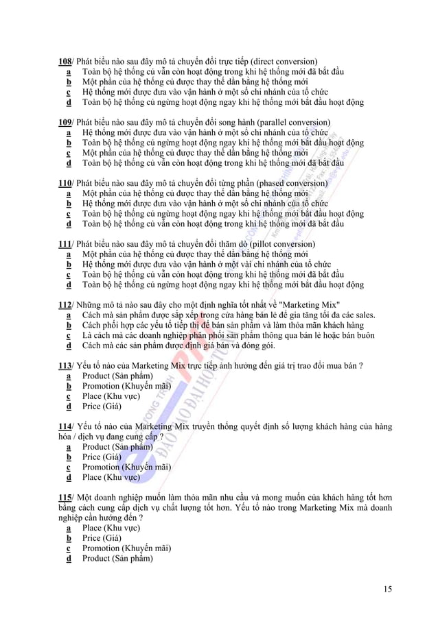 Đề thi trắc nghiệm httt kế toán | PDF