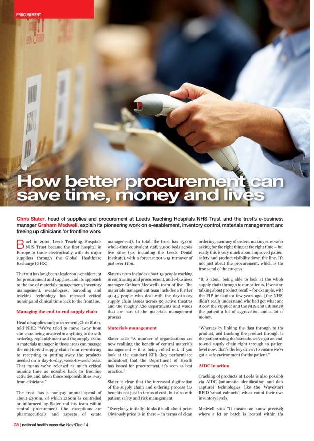NHE How better procurement can save time, money and lives | PDF